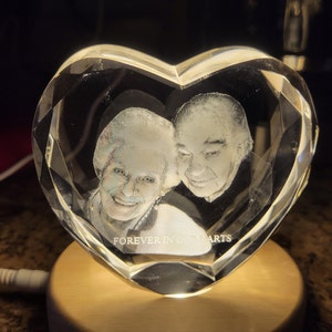3D Crystal Photo, Custom 3D Crystal Photo Cube, Custom Photo Gift ...