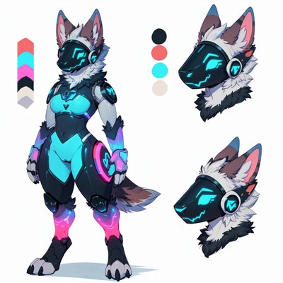 Chibi Green Wolf Furry Twitch Emotes Set of 10 Cute Furry Twitch Emotes ...