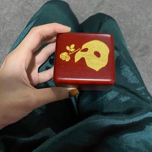 Howls Moving Castle Red Wood Mirrorwind-up Music Box custom Engraving ...