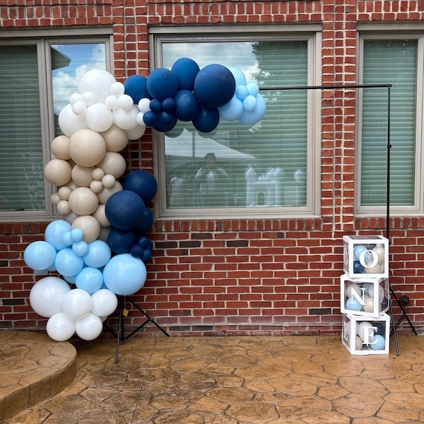 Nautical Balloon Garland Kit – DIY Balloon Arch in Blue & White for ...