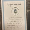 Forget-me-not Glass Gem - Angelversary, Sympathy Gift, Memorial ...