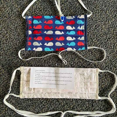 Preppy Face Mask Best Fit Guarantee Elastic Behind Head or - Etsy