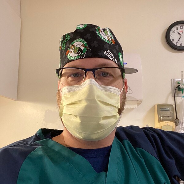 Surgical Regular Tie Back Scrub Hat for Men - Boston Celtics Black - Etsy