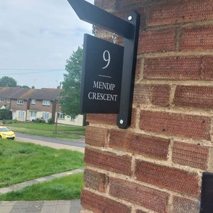 Customisable Hanging House Sign, House Number Sign, New Home Gift - Etsy