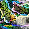 Custom Holographic Stickers Die Cut Stickers Waterproof Vinyl Logo ...