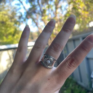 Rose Quartz Ring January Birthstone Ribbon Ring Pink | Etsy