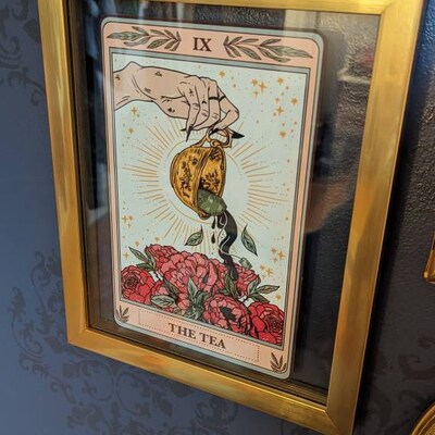 The Tea Tarot Framed Print, the Tea Tarot Card Poster, the Tea Tarot Card Print, the Tea Art ...