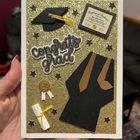 SVG File: 3D Graduation Cap Gift Box / Favor Box / Treat Box With Paper ...