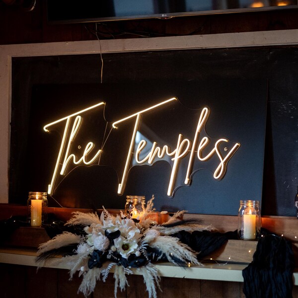 Custom Name Neon Sign Led Lights, Neon Sign Wedding, Neon Sign Wall ...