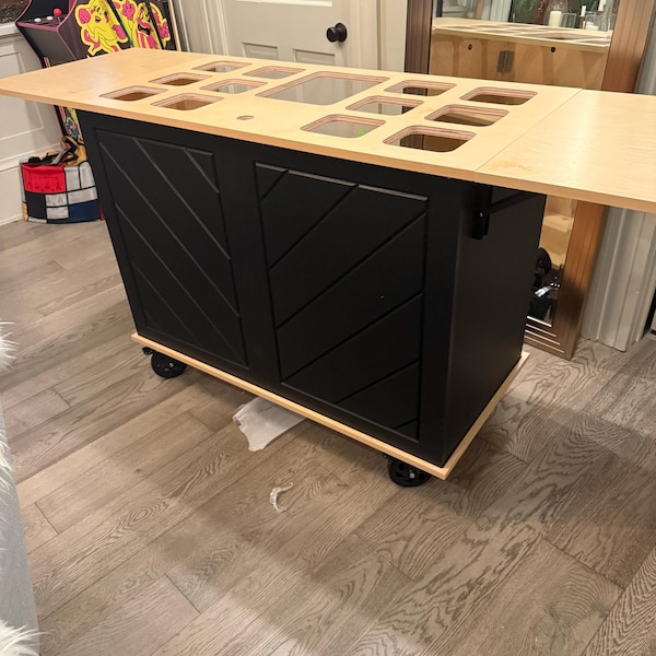 Ematik Charcuterie Cart 4ft THE CLASSY PRO Portable Snack Bar Catering ...