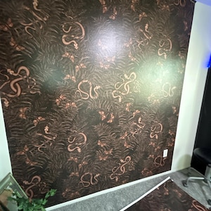 Gray Tropical Palm Scenic Wallpaper, Jungle Foggy Self Adhesive Wall ...