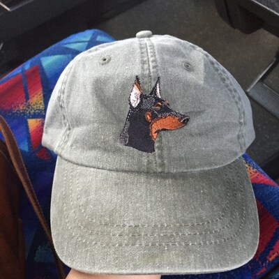 DOBERMAN PINSCHER DOG Hat One Embroidered Men Women Baseball Cap Price ...