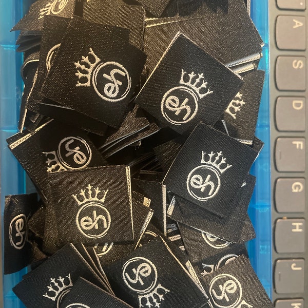 300 Custom Sleeve Hem Tags, Custom Hem Tags, Hem Tags on T-shirt ...