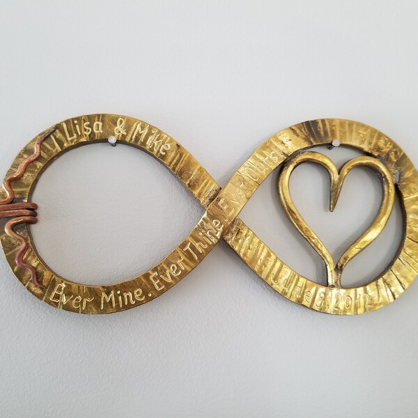 Bronze Infinity Sign, Bronze Gift, Infinity Sign, Bronze Gift for Wife ...