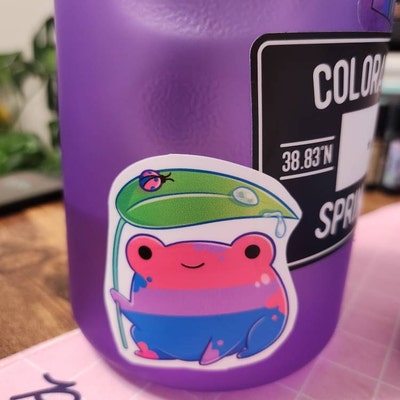 Pride Frog Charity Stickers LGBTQ Flag Frog Gay Pride Sticker Decal ...