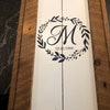 Monogram STENCIL or DECAL / Personalized Monogram / Wreath Monogram ...