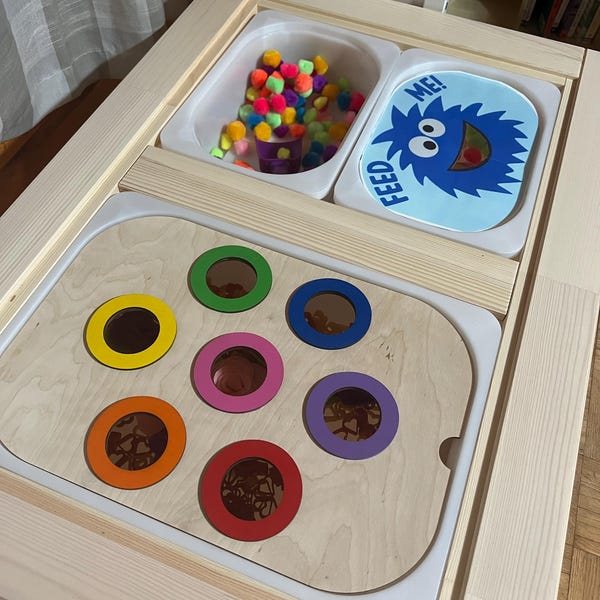 Color Sorting TROFAST Insert Educational Activities for Kids Sensory ...