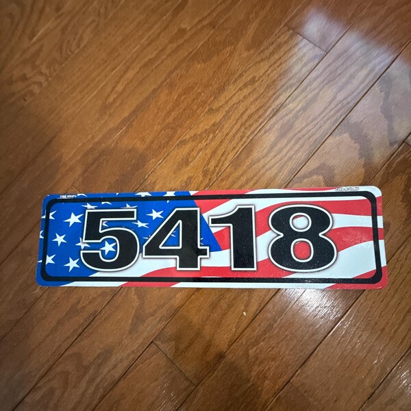 Curb-n-sign® 8 Pcs Thin Blue Line Stickers USA Country Flag Vinyl Decal ...