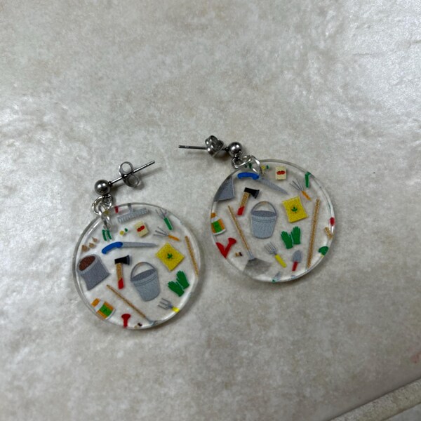 Goat Earrings: Laser Cut Acrylic Goats, Baby Goats, Kids, Farm, Animals ...