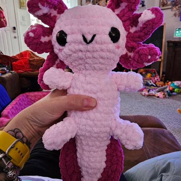 PATTERN: Plush Annie the Axolotl Pattern - Amigurumi Chunky Axolotl ...
