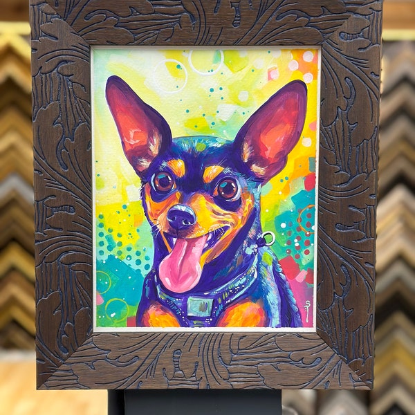 3 Colors Plus - Colorful Traditional Abstract Painting, Wall Art or ...