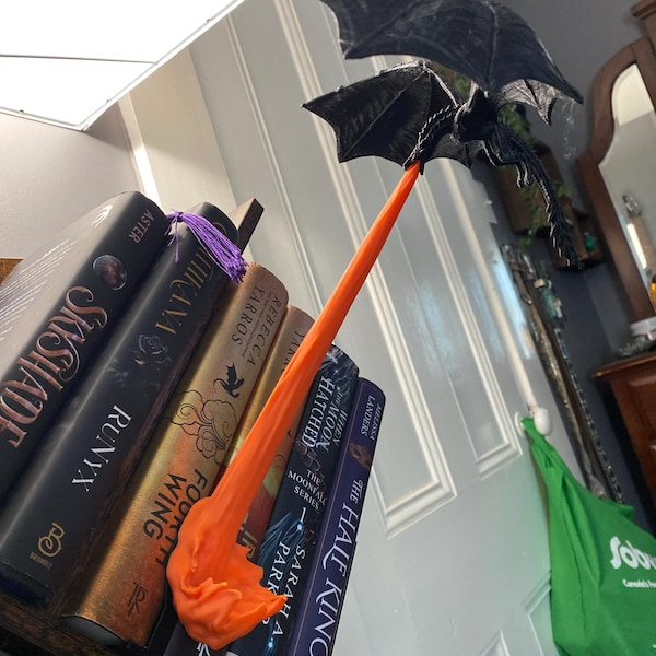 Fire Breathing Dragon Book Nook With Book Mount, Perfect Gift or ...