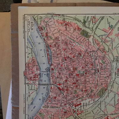 Old Map of Hesse-nassau Germany 1913 Original Vintage Print - Etsy