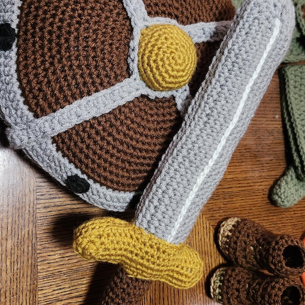 Sword and Shield Crochet Pattern - Etsy