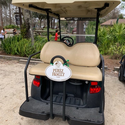 Disney Golf Cart Sign 12 Custom Sign - Etsy