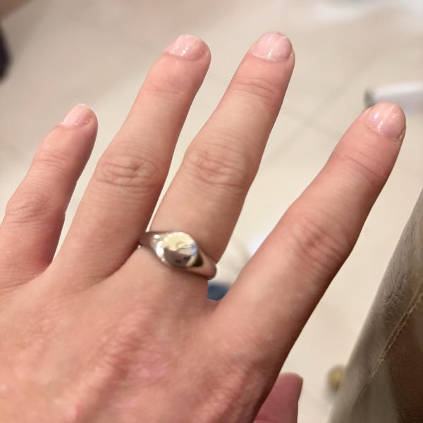 Monogram Signet Ring for Women Gold Initial Ring Personalized Ring ...