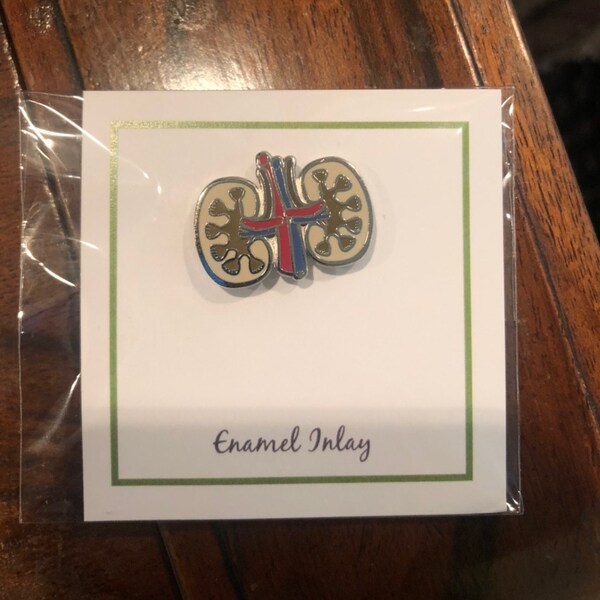 Kidney Enamel Lapel Pin- EP109- Kidneys, Urinary Tract, Renal Failure ...