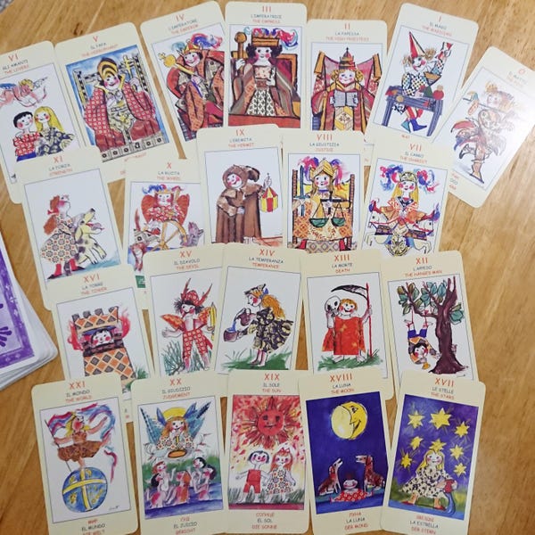 Rare Iona Tarot 22 Major Arcana Cards Deck,tarot,tarot Deck,tarot Cards ...