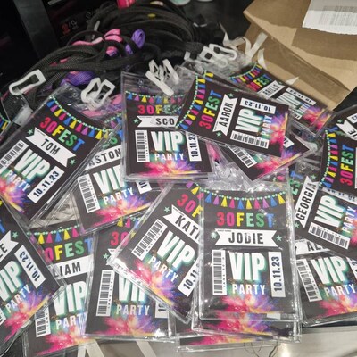 Personalised Party Lanyards Festival Decor Hen Do - Etsy