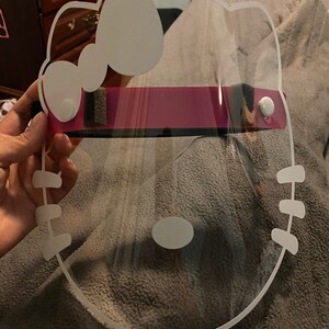 Cat Face Shield Kitty Face Shield Clear Face Shield Cute Face Shield ...