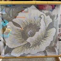 Bead Embroidery Kit on Art Canvas Cheshire Cat. Abris Art DIY Beadwork ...