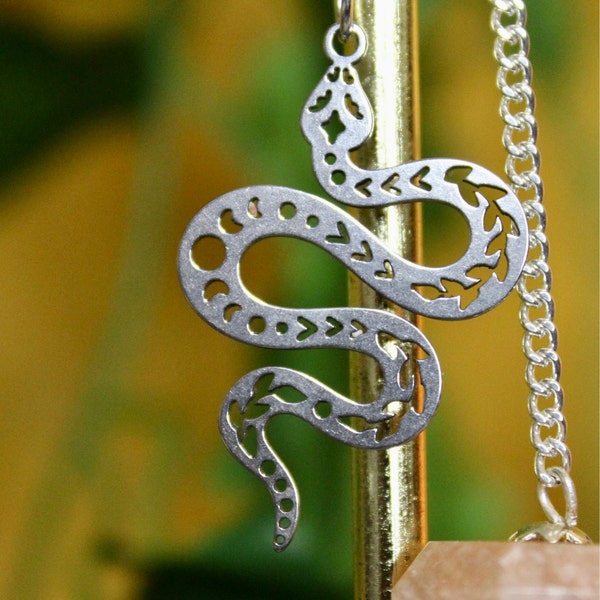 2pcs Stainless Steel Snake Charm, Snake Pendant, Snake Earring Charm ...