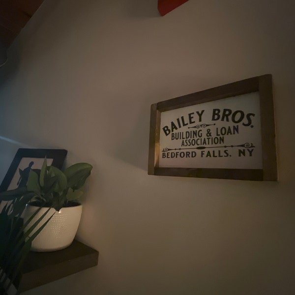 Bailey Bros. Building and Loan Wood Sign - Etsy
