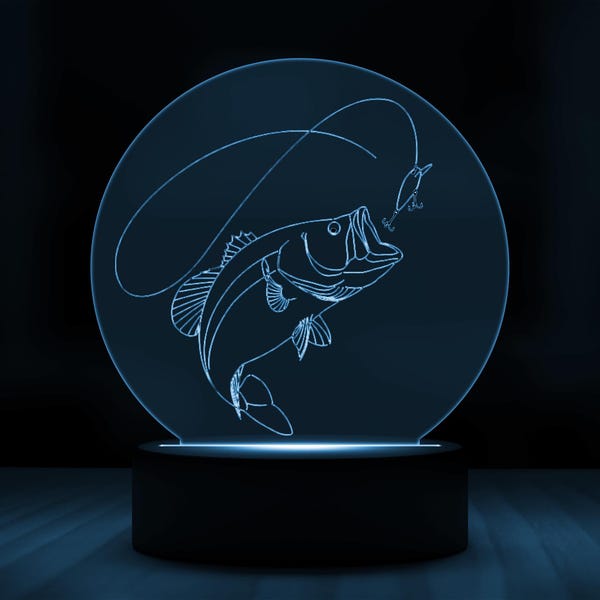 LED Light up Acrylic Image Panel With Round Plastic Base Mockup | Add ...