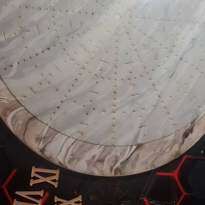 Stencil for Resinart Clock, Template for Resin Clock, With Holes for ...