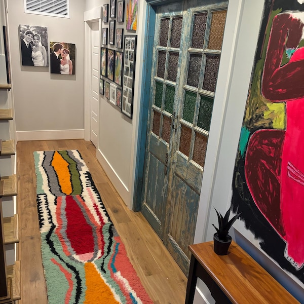 Custom Black and White Checkered Rug, Moroccan Berber, Checkered Rug ...