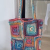 Crochet PATTERN Square Scramble Sack Crochet Tote Bag Pattern, Boho ...