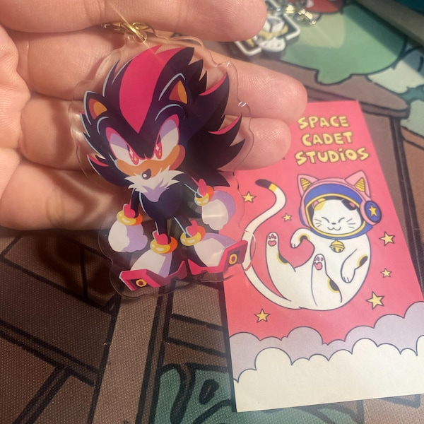 Sonic the Hedgehog and Shadow the Hedgehog Acrylic Keychains - Etsy
