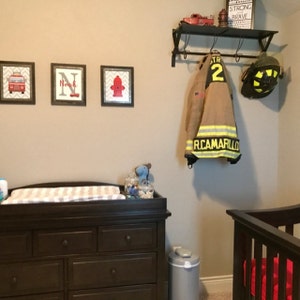 Fireman Nursery Art, Firefighter Decor, Kids Firefighter Room, Baby Boy ...
