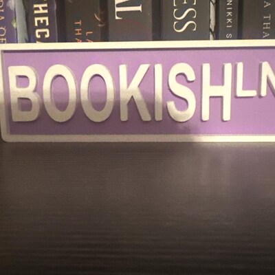 Personalized Laser Engraved Birch Wood Library Street Sign Bookshelf ...