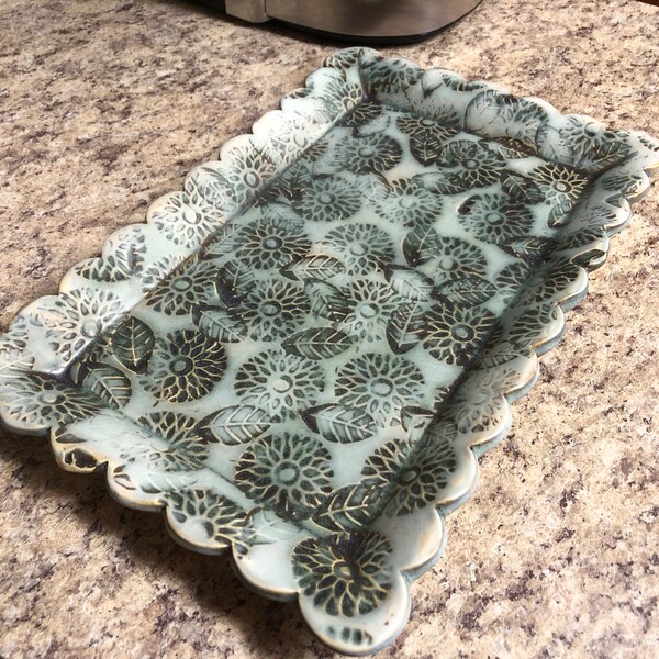 Tree of Life Ceramic Tray/ Platter - Etsy