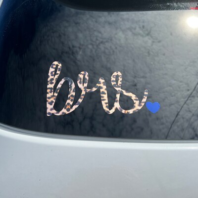 Leopard Print Monogram, Monogram Car Decal, Monogram for Phone, Laptop ...