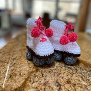 Racing Style Roller Skate Baby Booties | Etsy