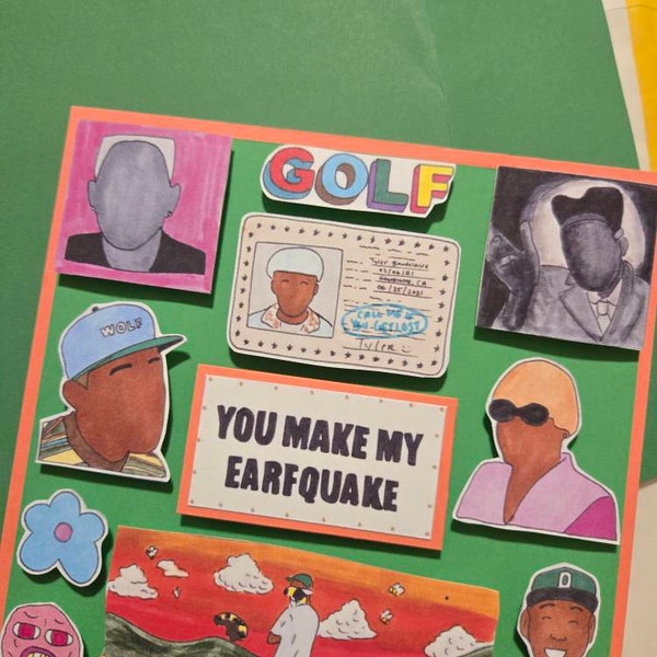 Tyler the Creator Birthday Card, You Make My Earfquake Card, Call Me If ...