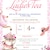 Ladies Tea Event Flyer Printable, Pink and Gold Par-tea Invite Template ...