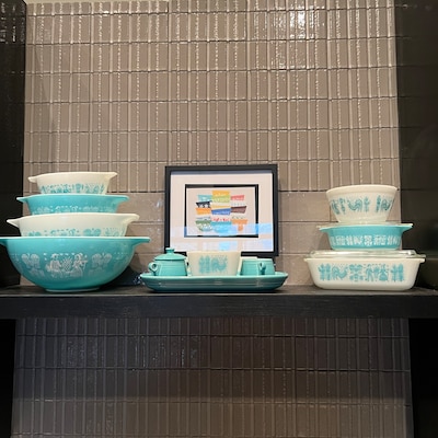 Set of 3 Pyrex Cinderella Mixing Bowl Display Stands Risers 3D Printed ...